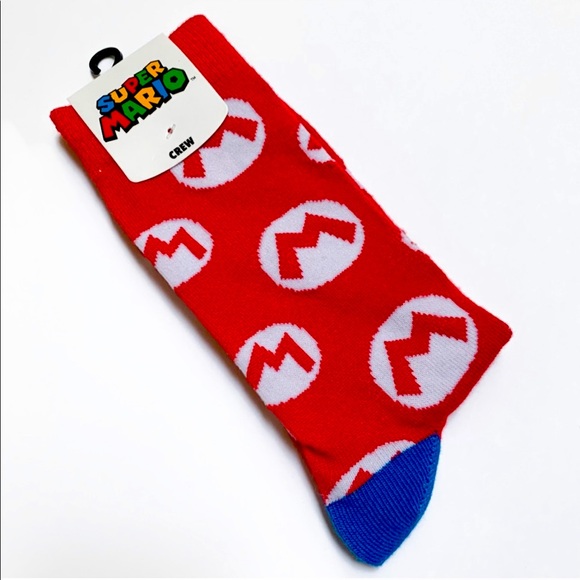 Nintendo | Underwear & Socks | Sale New Super Mario Crew Socks | Poshmark